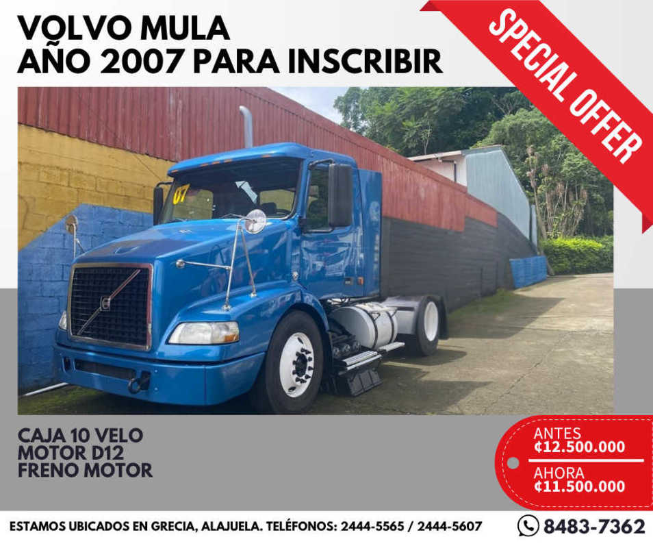 Volvo CABEZAL Costa Rica 2007 | VOLVO MULA AÑO 2007