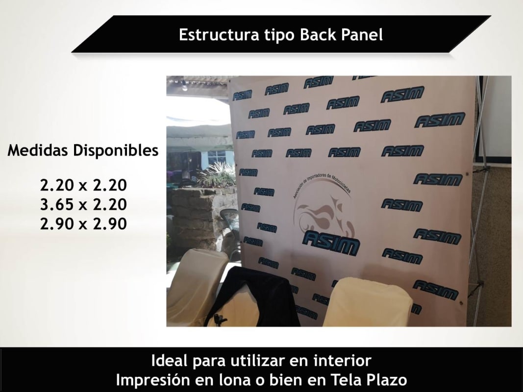 Back Panel, Tela Plazo, Lona vinilica | Zona 9
