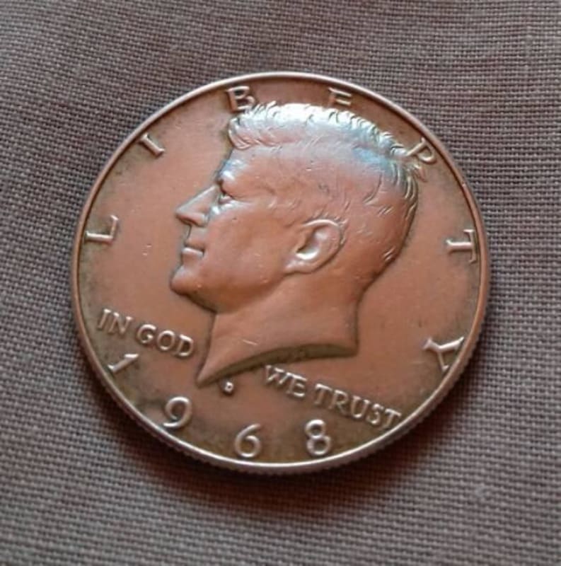 1968 D LIBERTY SILVER HALF DOLLAR USA MONEDA | Guatemala City