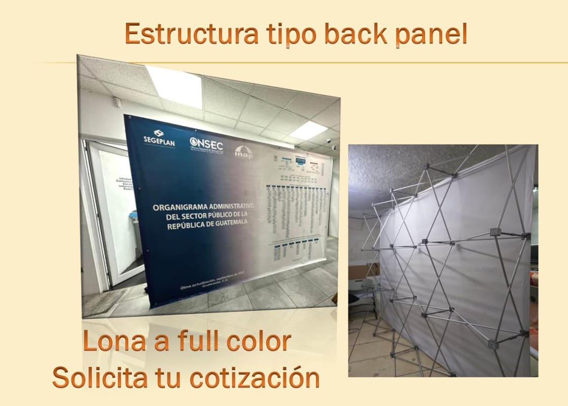 Back panel, manta vinilica, adhesivo full color | Zona 9