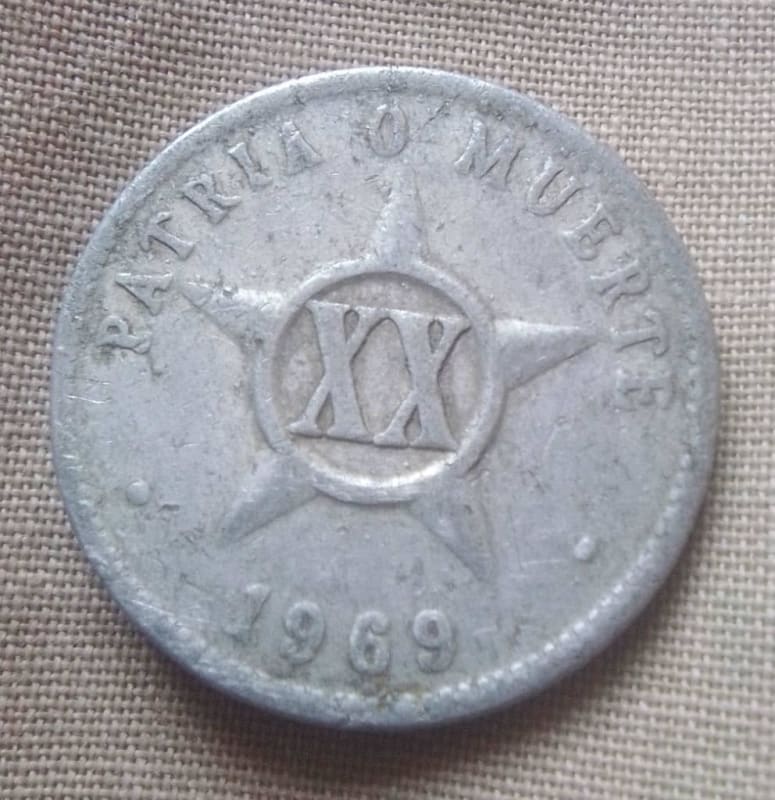 Antiques | 1969 XX VEINTE CENTAVOS ESTRELLA CUBA MONEDA ANTIGUA - Guatemala