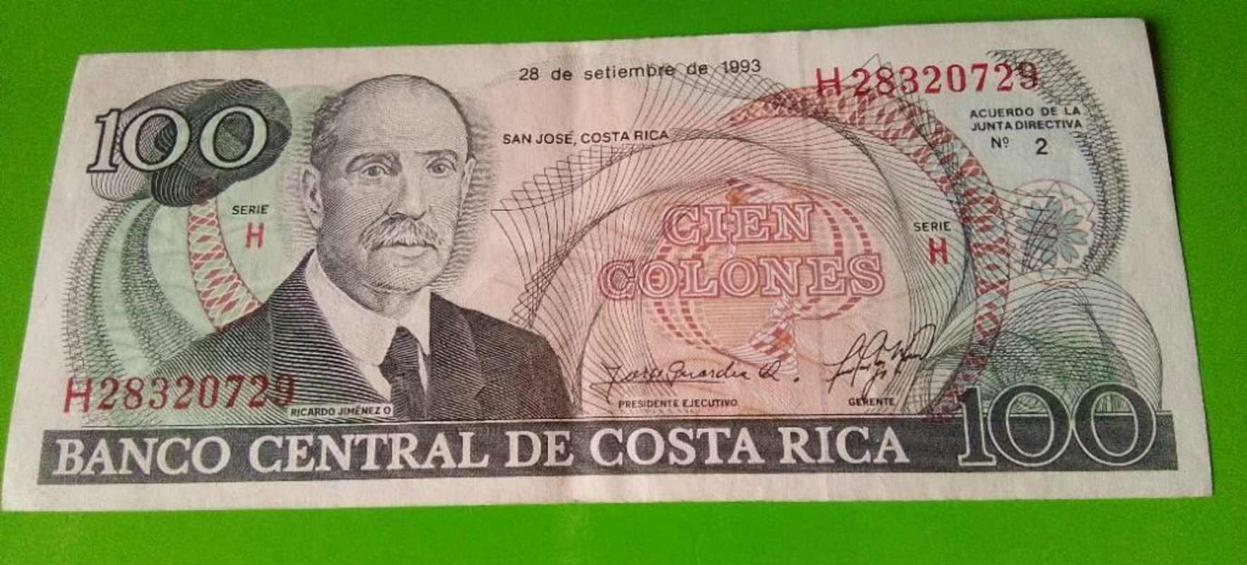 Collectibles and Hobbies | Billete 100 CIEN COLONES COSTA RICA SERIE H ...