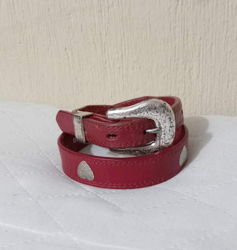 CINCHO PARA NIÑA/O HECHO A MANO DE PURO CUERO. MARCA NOCONA. TALLA 22 Y ...