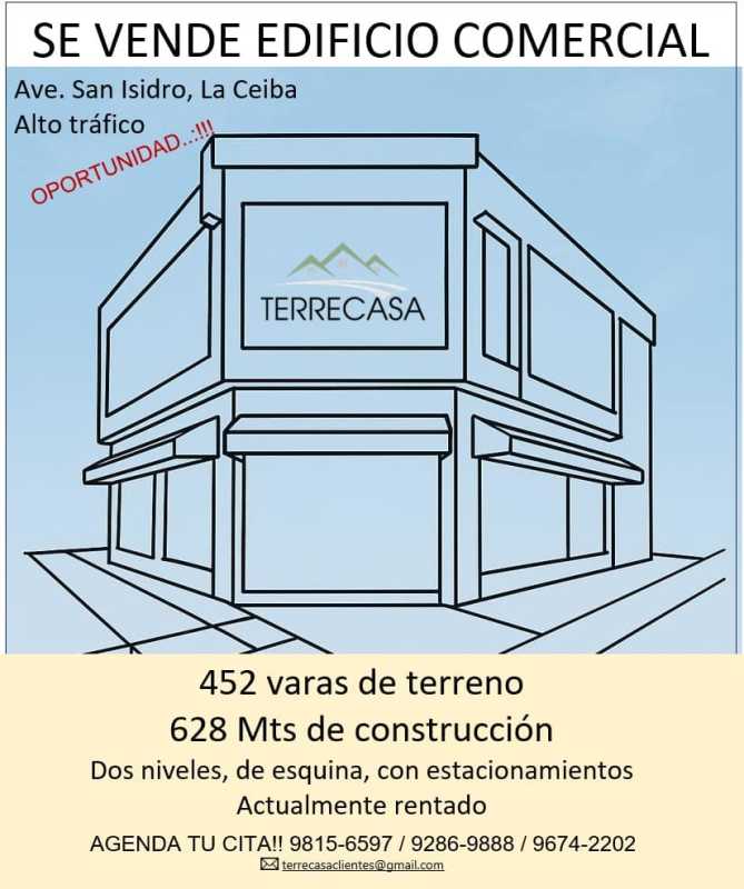 SE VENDE EDIFICIO COMERCIAL DE ESQUINA EN AVE. SAN ISIDRO | 0 Recamaras por 650000.00 en La Ceiba
