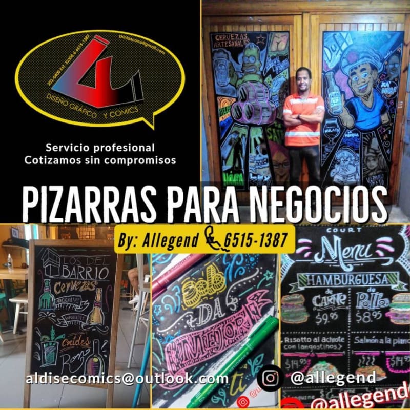 Servicios de Lettering y pizarras para bares y restaurantes | Ciudad de ...