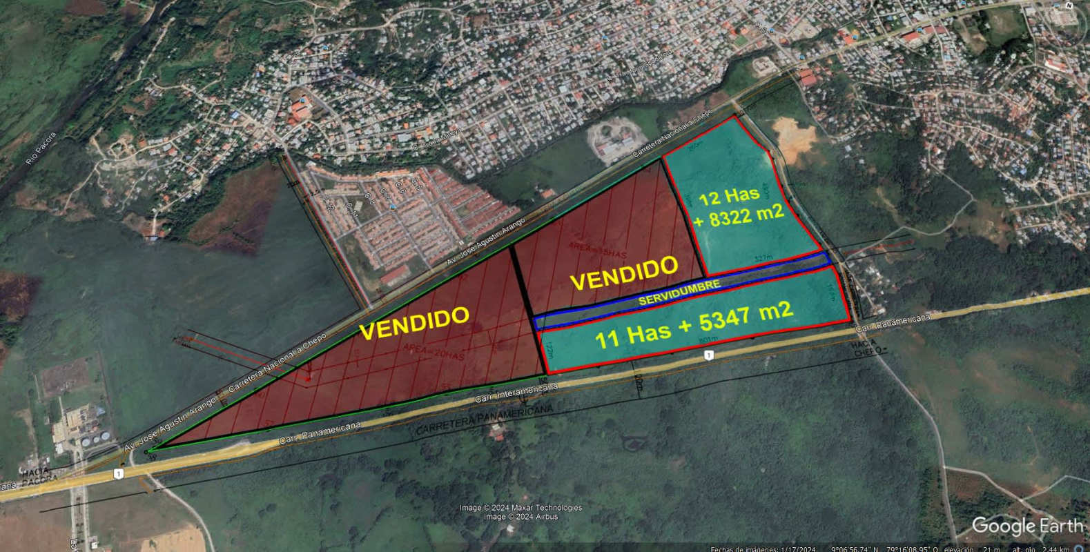 Lotes y Terrenos Chepo | venta | Se Vende Lote de 12 hectáreas en ...