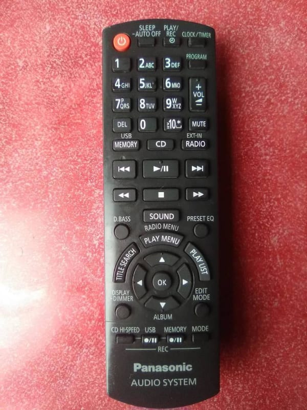 Control Panasonic para equipo de sonido | San Salvador