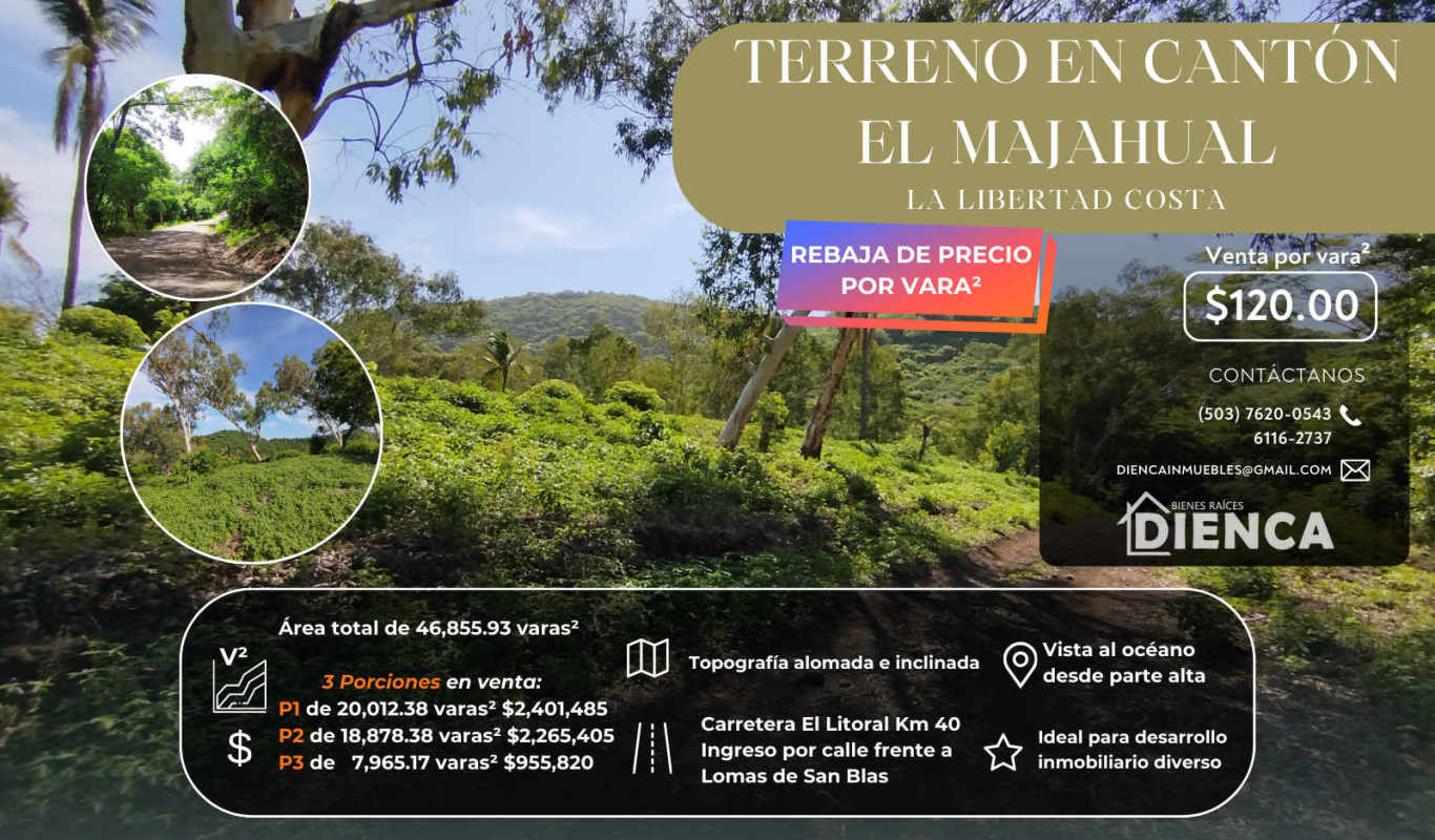 Land La Libertad | venta | TERRENO CANTON EL MAJAHUAL SURF CITY ACCESO ...