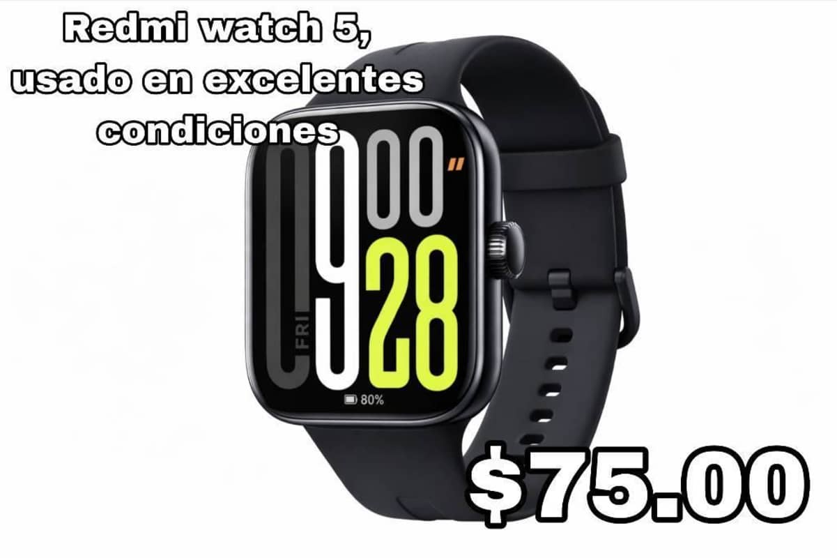Wearable tech | REDMI WATCH 5 ORIGINAL – COLOR NEGRO - El Salvador