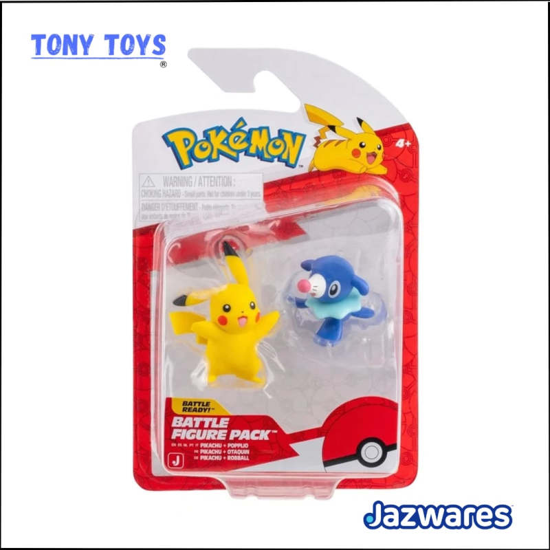 Toys | Pikachu + Popplio Pokemon Battle Figure Pack. - El Salvador
